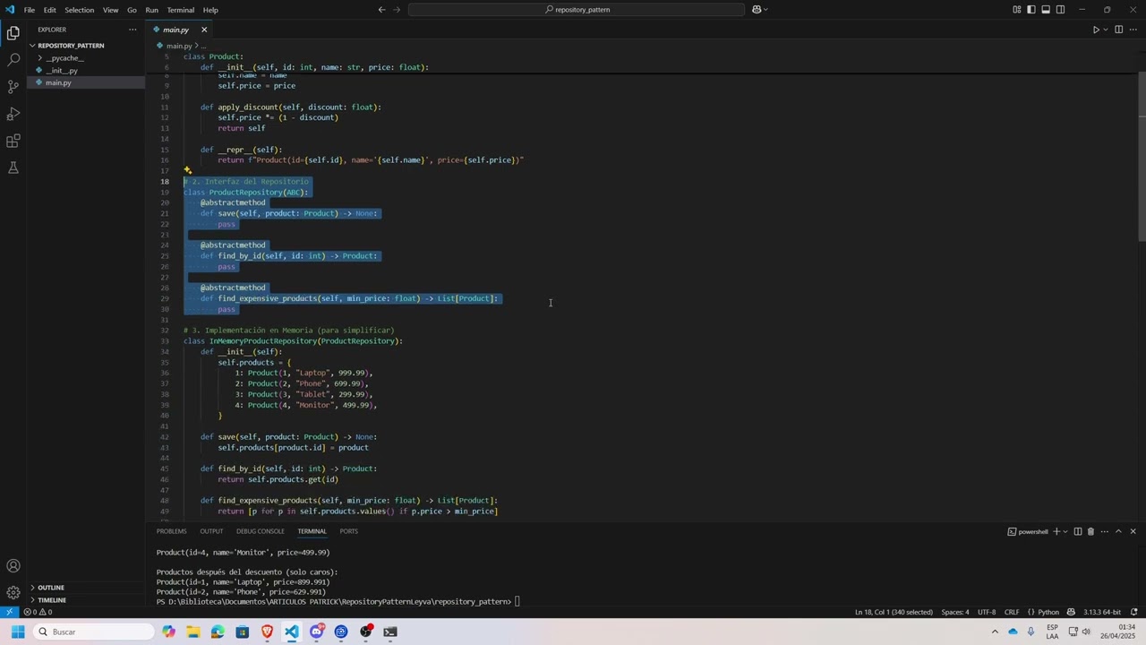 Repository Pattern in Python Example - Elvis Leyva