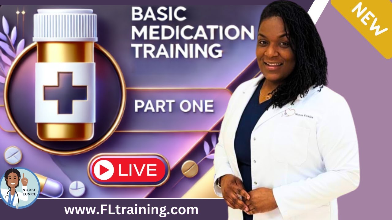 📚 Basic Medication Training Course for Med Aides - Part One💊