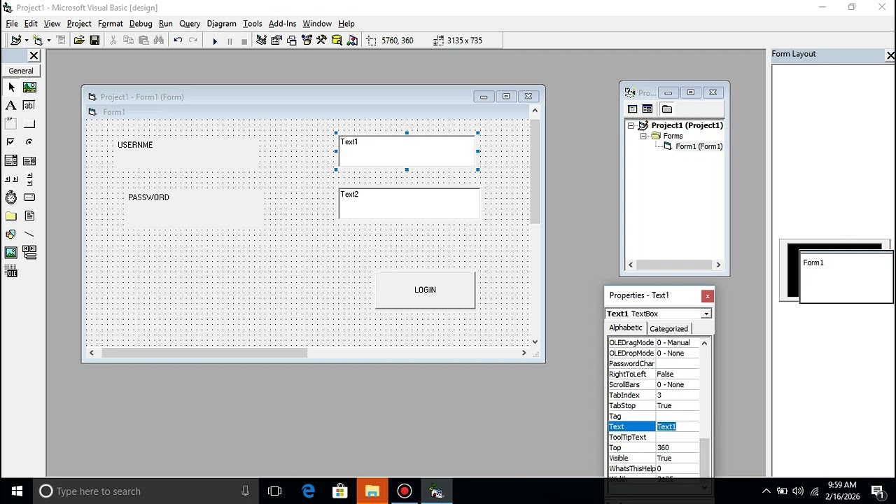 VISUAL BASIC LESSON 1