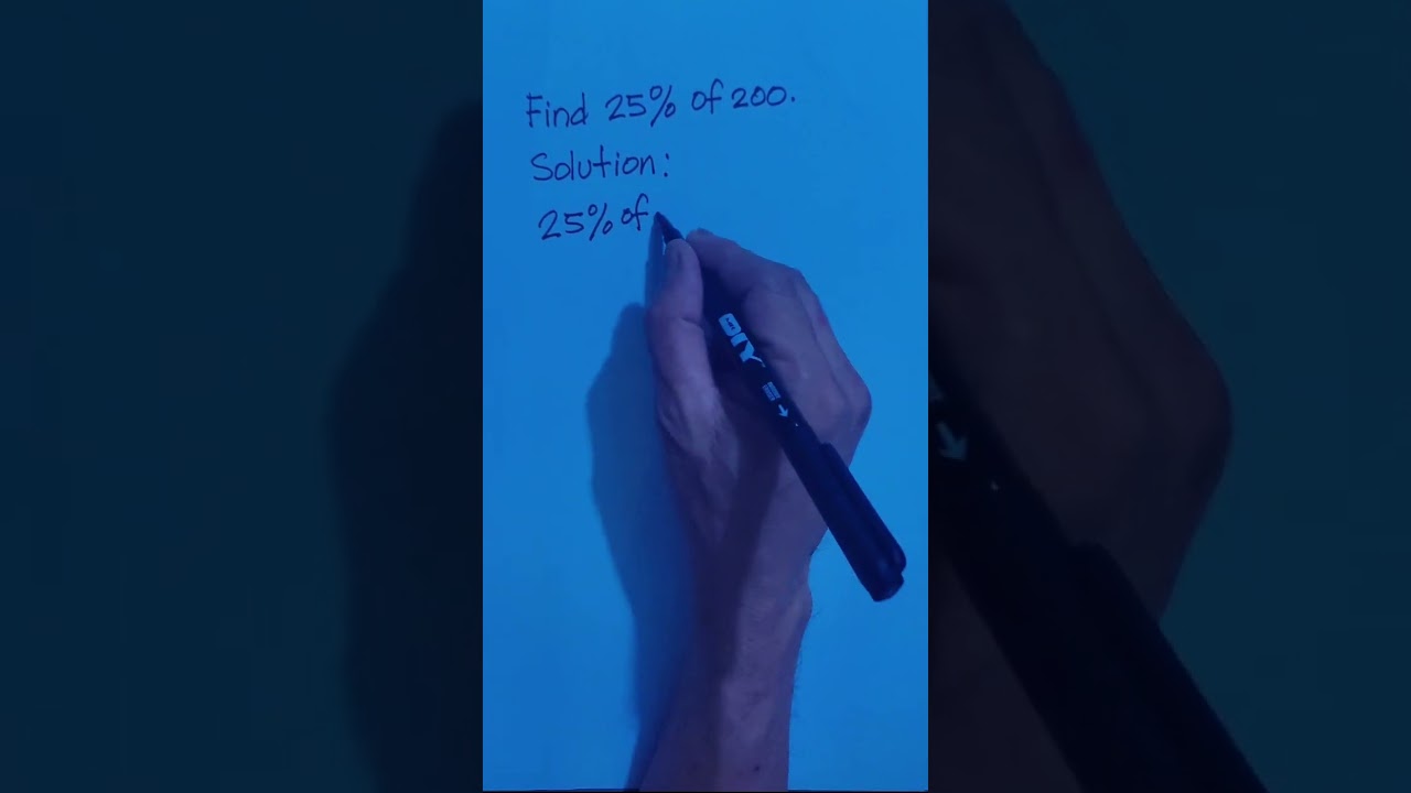 25% of 200 | Percentage | Math | #Shorts