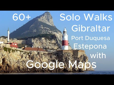 60+ Solo Walk with me Gibraltar Port Duquesa to Estepona Marina with Google Maps and Tips