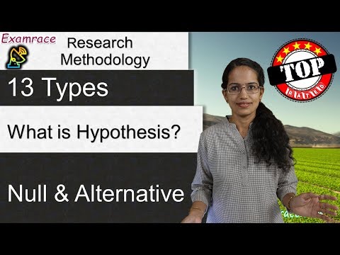 What is Hypothesis? (Part 1 of 2) 13 Types of Hypothesis (Null & Alternative) - Research Methodology