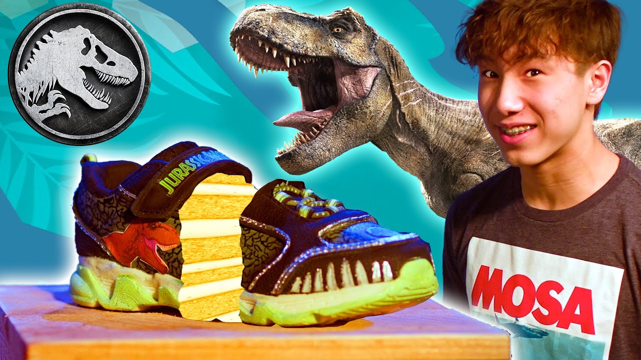 CAN YOU EAT THAT??? Impossible to Tell Which is Cake! | JURASSIC WORLD