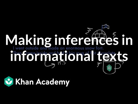 Making inferences in informational texts | Reading | Khan Academy