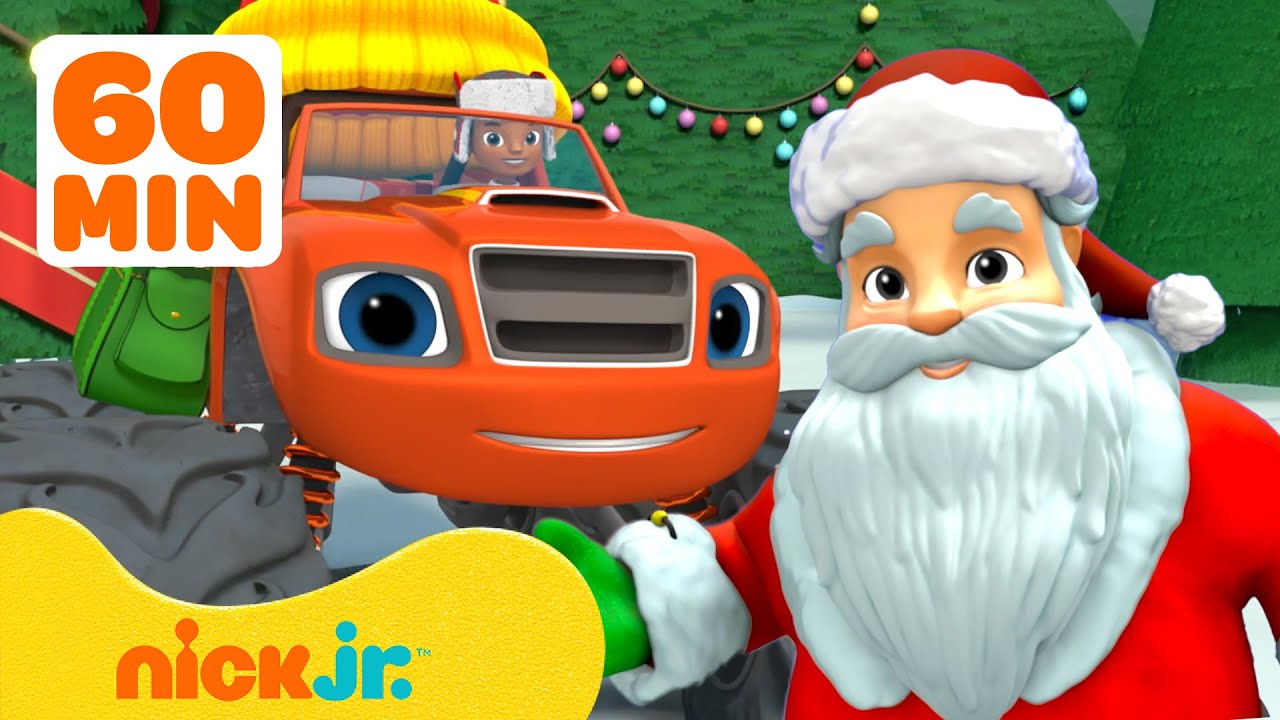 Blaze's Christmas & Holiday Monster Machine Rescue Missions! 🎅🎄 w/ AJ | 60 Minutes | Nick Jr.