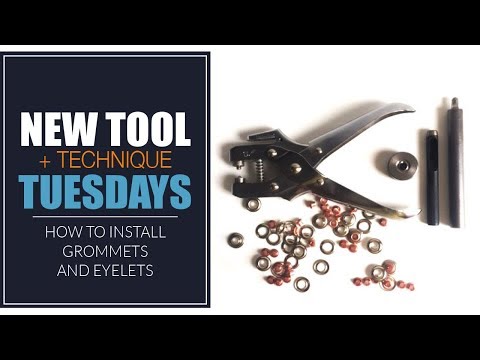 HOW TO SET EYELETS OR GROMMETS ON LEATHER