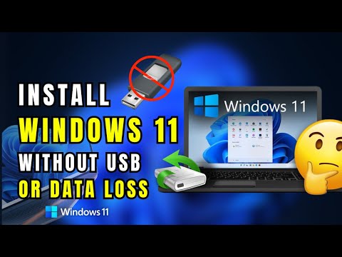 Install Windows 11 Without USB Drive or Data Lost | Unsupported PCs