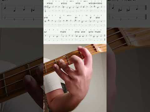 Best Walking Bass Lines - Jazz Blues in Bb with tabs #short #bass #bassguitar #cover