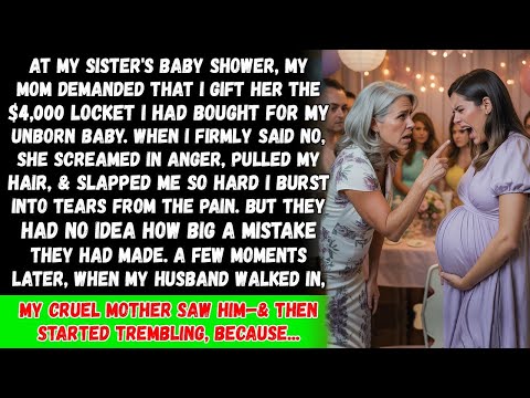 At my sister’s baby shower—Mom tried to take my $4,000 locket—then insulted me in front of all, but…