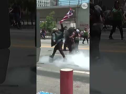 Trump sends National Guard to LA as ICE protests escalate #Shorts