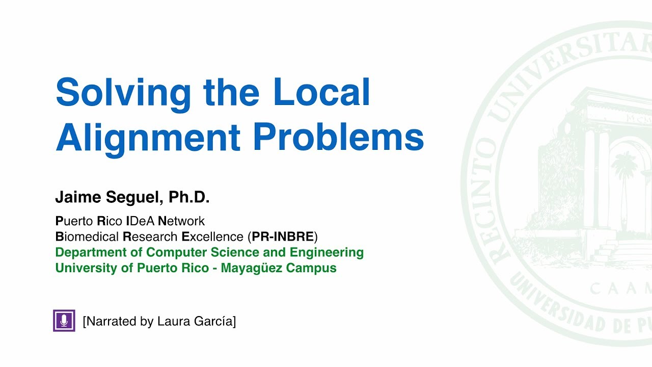 Solving Local Alignment Problems (LAP)