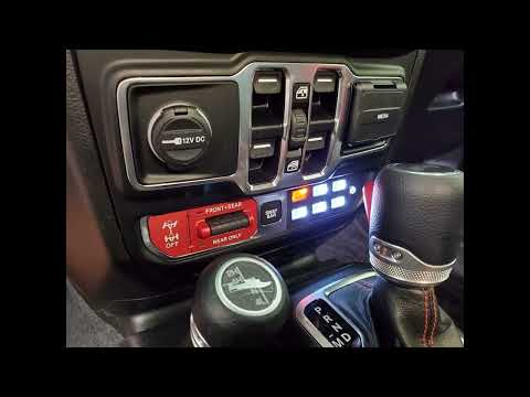 Voswitch JL300 Lower Dash Switch Panel Compatible with Jeep Wrangler JL JLU 2018 - Current and Glad