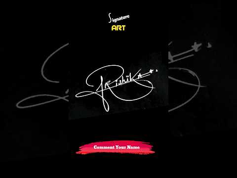 Rishika Name Signature Style | Rishika Unique Signature | R letter Style #signature #art #artist