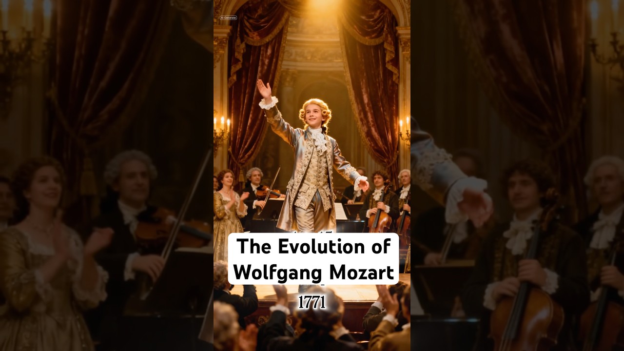 The Evolution of Wolfgang Mozart #classicalmusic