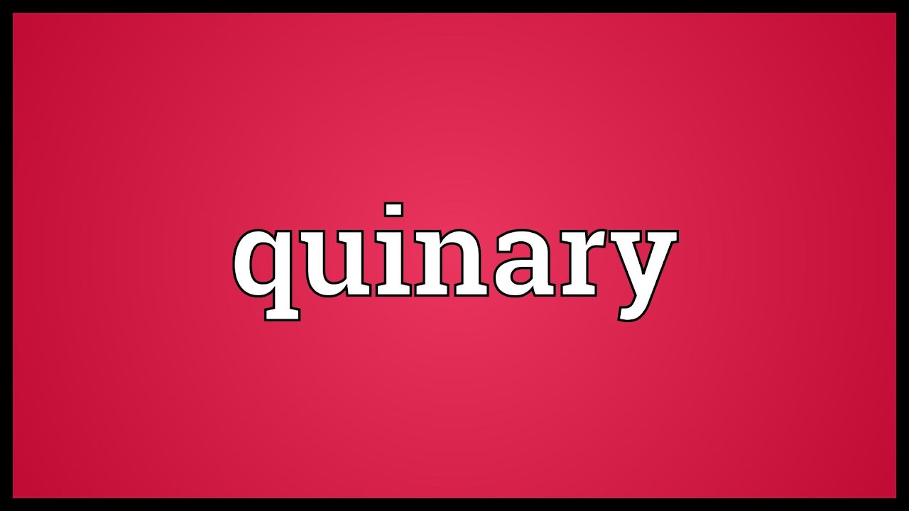 Quinary Meaning