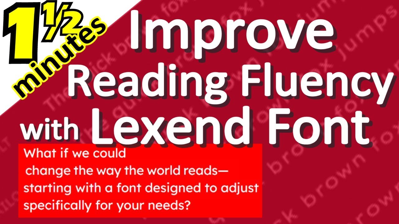 How to Improve Reading Fluency with Lexend Fonts for Google Fonts