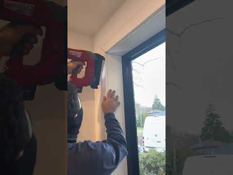 Nailgun - Window Frame Installation | NBK Construction Agency #construction