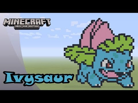 Minecraft: Pixel Art Tutorial and Showcase: Ivysaur (Pokemon)