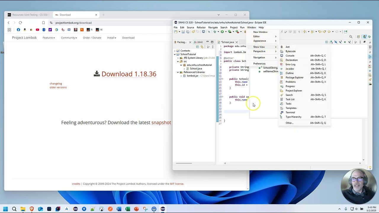 SNHU CS 320 - Java Skills Tutorial : Create Class