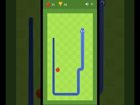 Google Snake Game - 46 score || SANESTER - GAMEPLAY