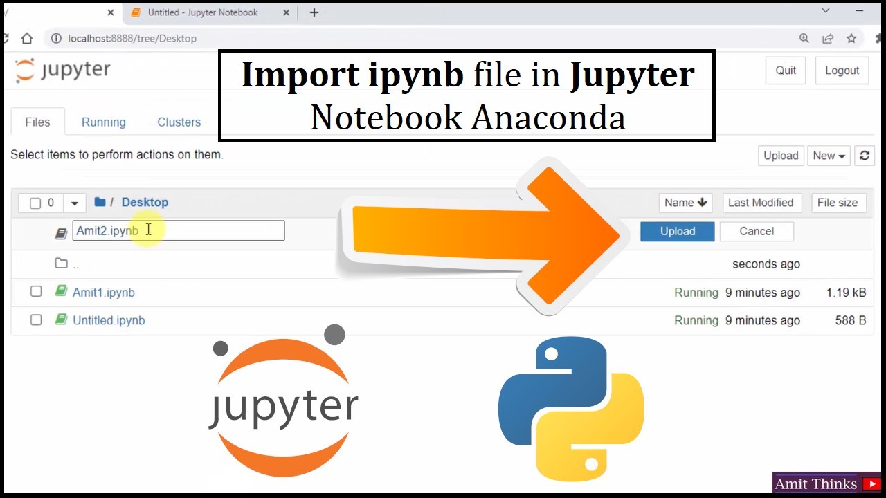 How to Import ipynb file in Jupyter Notebook Anaconda (2022)