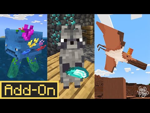 MOB MENAGERIE ADDON is Perfect for Minecraft Bedrock Survival Enhancement