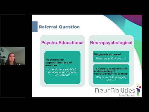 Wednesday Webinar: The Benefits of a Neuropsychological Evaluation