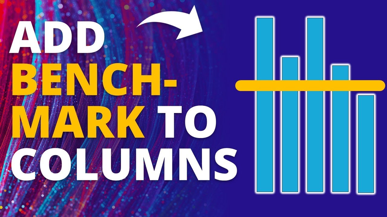 How to Add a Benchmark Line to Column Chart in PowerPoint 🔥 [CHART TIPS]