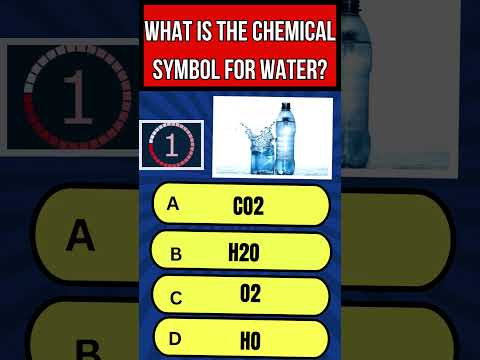 What is the Chemical Symbol for Water? π§ Essential Science Quiz! #generalknowledge