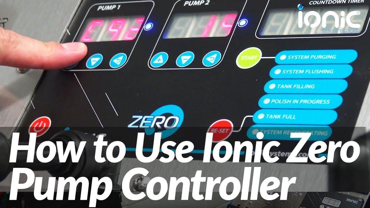 How to use the Zero Pump Controller - Ionic Systems