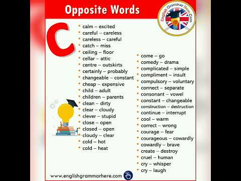#Opposite words from letter C #shorts #short video @timetolearn1202