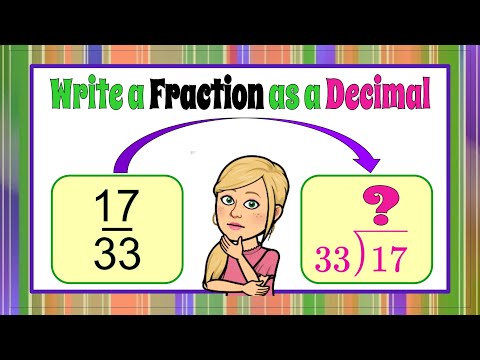HOW to Write a Fraction as a Decimal | 7.NS.A.2 💚💙
