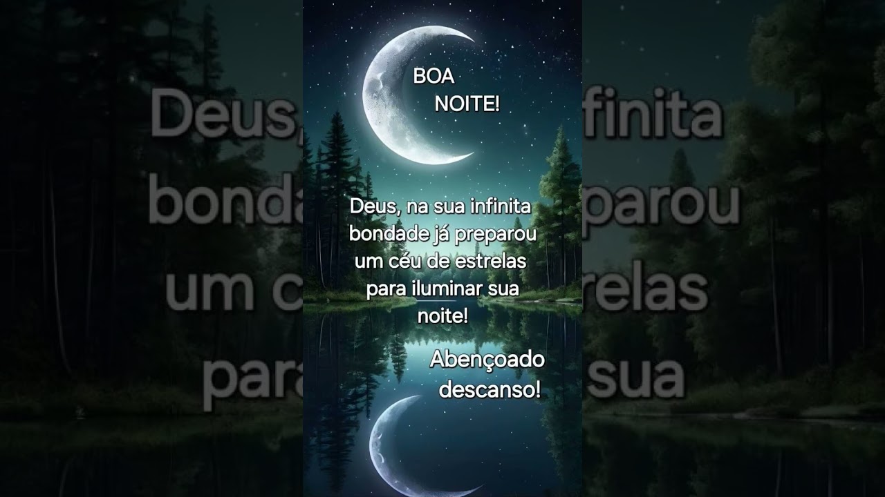 Noite abençoada por Deus