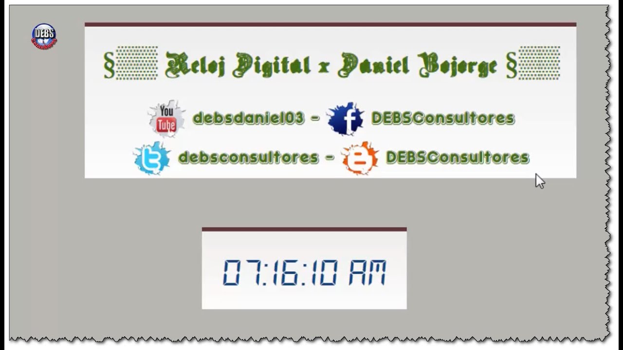 Reloj Digital con JQuery y cómo subir a GitHub