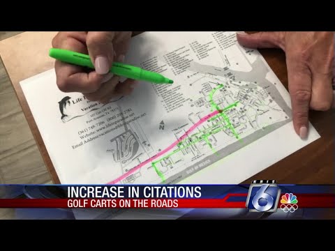 Golf cart drivers not following the rules of the road will land a citation in Port Aransas