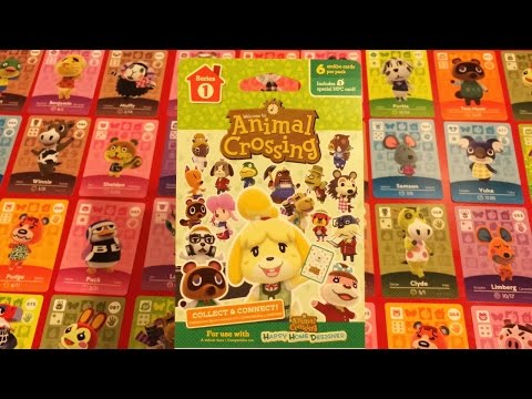Amiibo Trading Cards Happy Home Designer: Unwrapping 8 Packs
