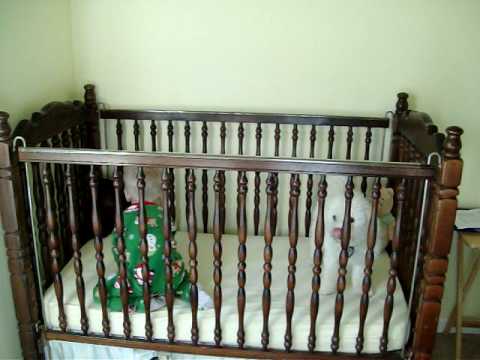 Christofer and Dichon in the crib