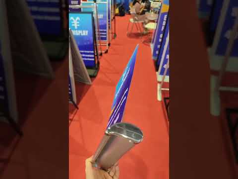 YZ Display/JC Advertising Mini Tabletop Roll Up Banner Stand With Custom Graphic