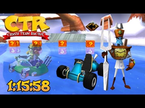 Crash Team Racing - Blizzard Bluff | Oxide Time Trial: 1:15:58