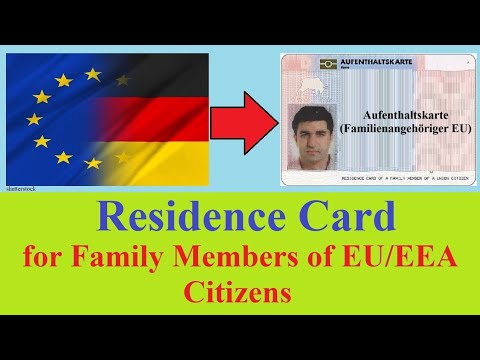 Residence Card for Family Members of EU and EEA Citizens