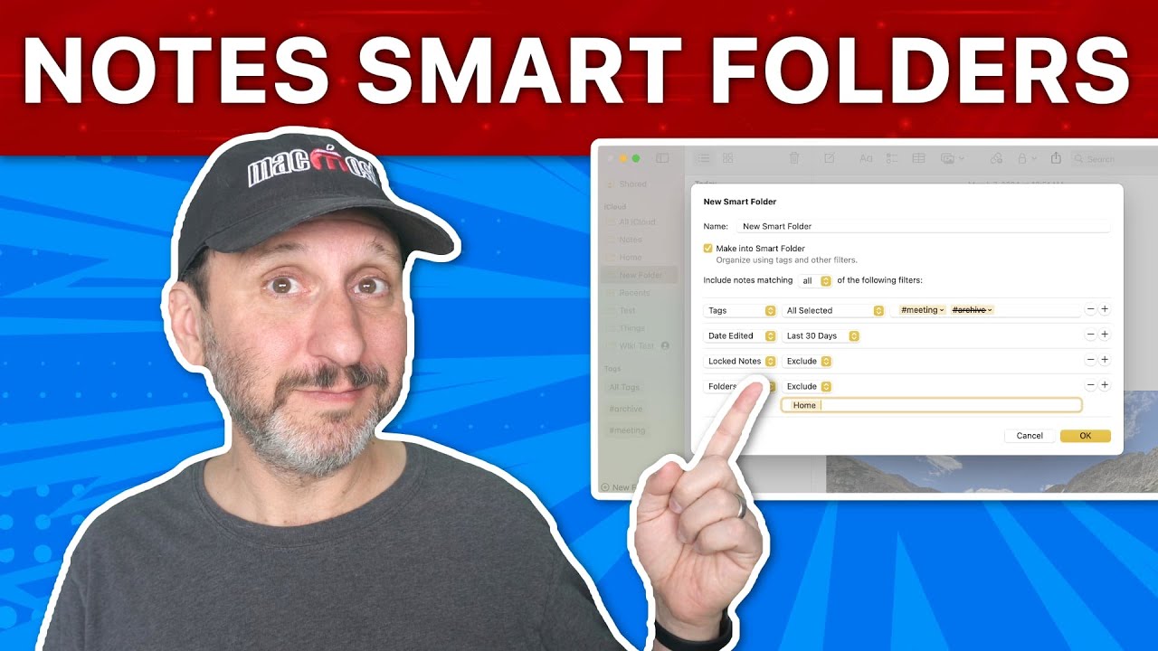 Using Smart Folders In Mac Notes