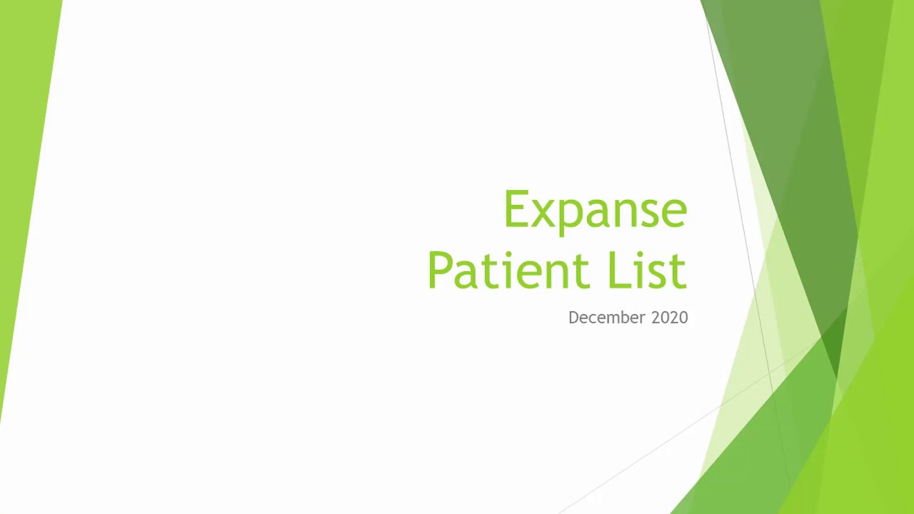 Expanse Patient List
