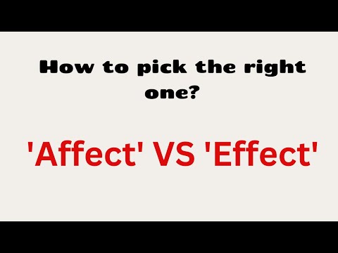 Affect vs. Effect | Easily Explained with Examples! π―π