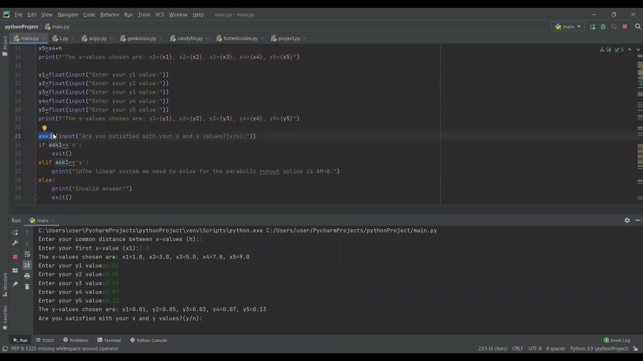 Simple Tutorial to Find Parabolic Runout Spline by Using Python