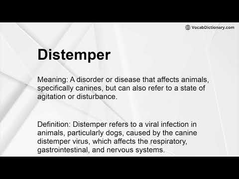 Distemper Meaning