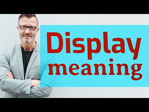 Display | Meaning of display