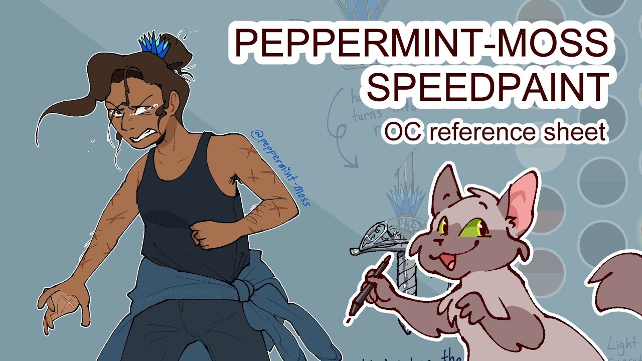 OC reference sheet - speedpaint