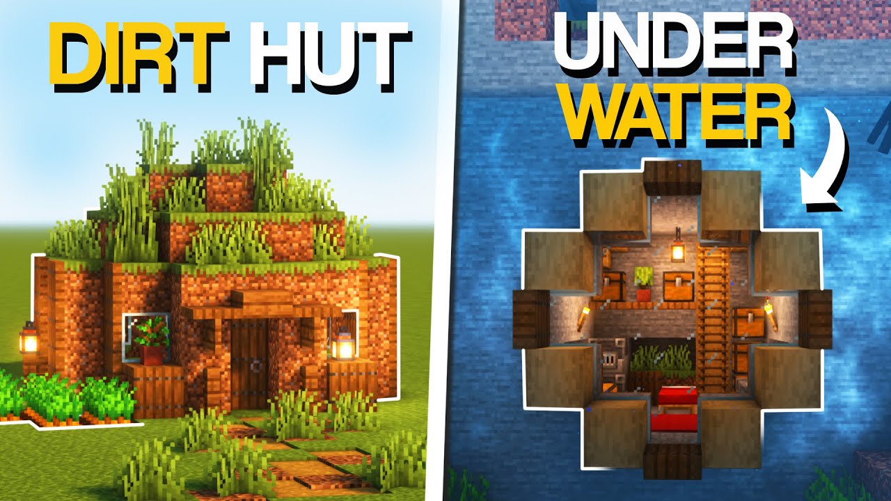 Minecraft: 3 NEW Starter Bases for Survival! - Minecraft Builders