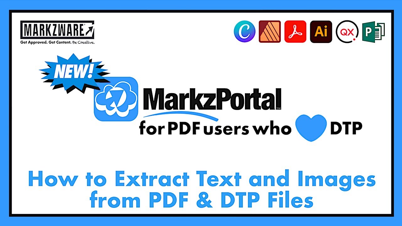 How to Extract Text and Images from PDF & DTP Files: MarkzPortal