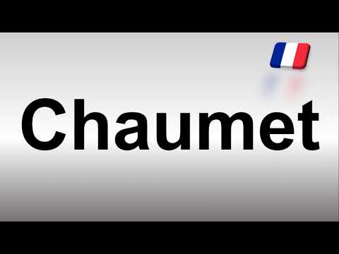 How to Pronounce Chaumet? (French)